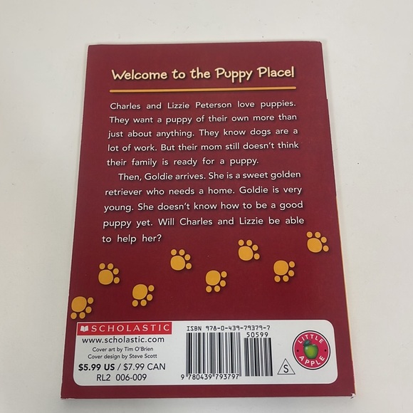 Scholastic | Other | Nwt The Puppy Place Goldie Book St In Series ...